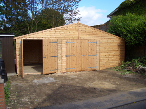 The Double Garage In Norfolk. Call Orchard Timber Buildings Today.