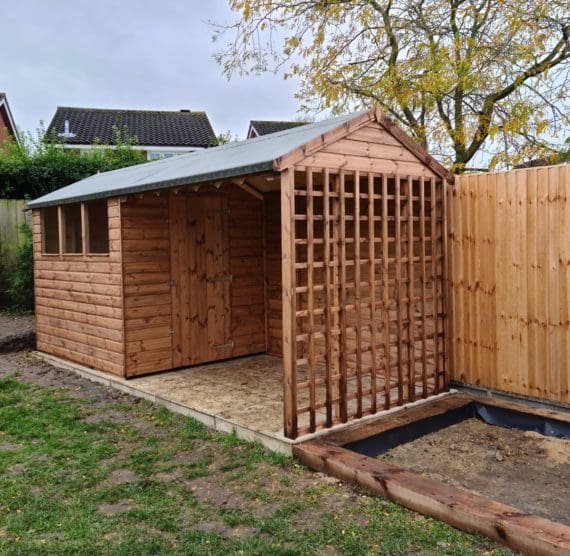 The Extension Shed In Norfolk. Call Orchard Timber Buildings Today.